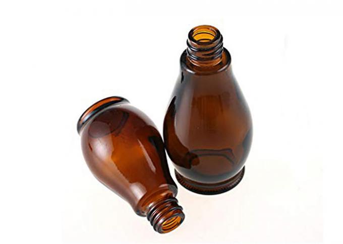 30ml Glass Cosmetic Bottles Hot Stamping HS Code 70109090 With Sprayer Pump